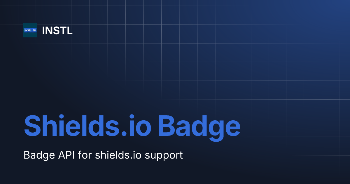 Shields.io Badge | INSTL